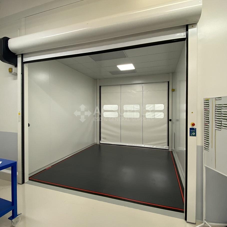 Clean room access. Composite fibres | AC Supply