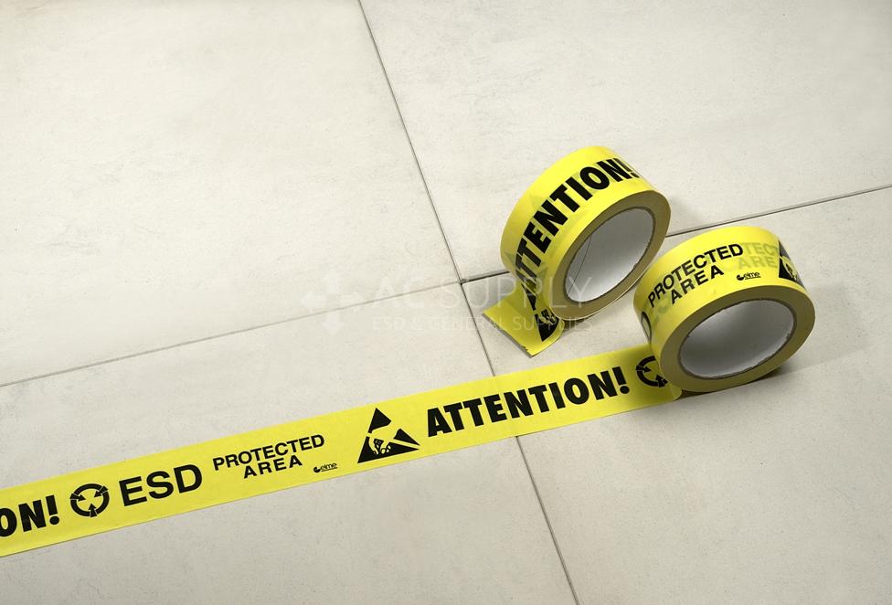 Adhesive boundaries tape for EPA area with ESD logo | AC Supply